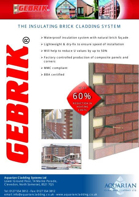 THE INSULATING BRICK CLADDING SYSTEM - CMS