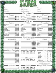 Tri-Stat dX Character Sheet - MrGone's Character Sheets