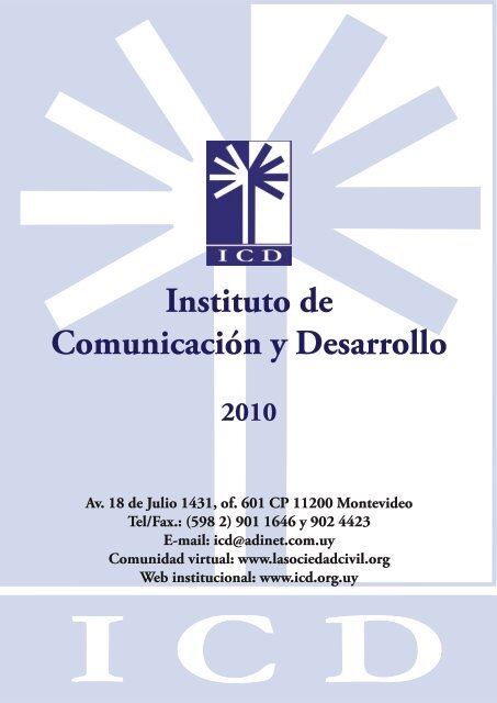 perfil institucional ICD - La Sociedad Civil en línea