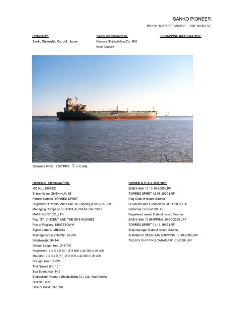SANKO PIONEER - Cargo Vessels International