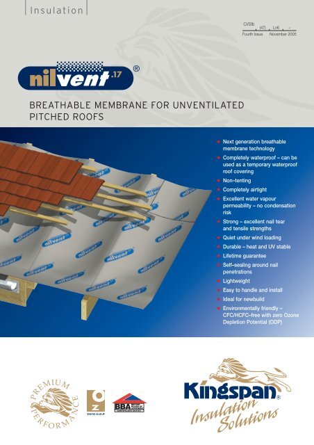 Unventilated Roof Refurbishment / Retrofit Insulation: Ventilated Roof