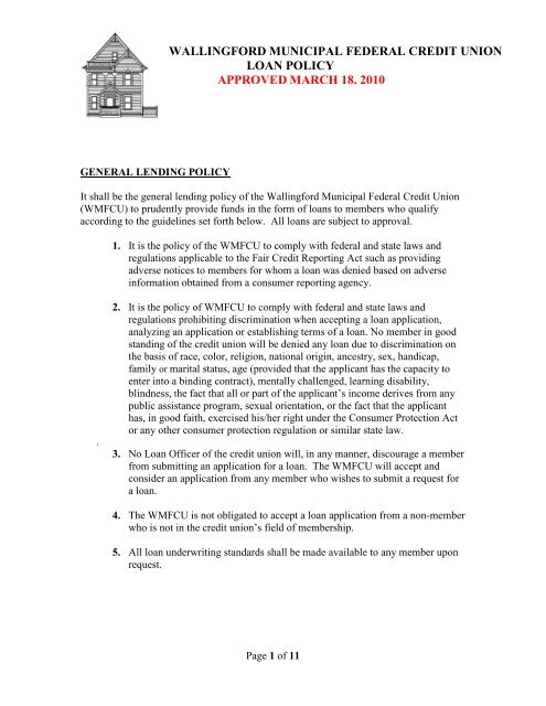 Loan Policy - Liberty Online