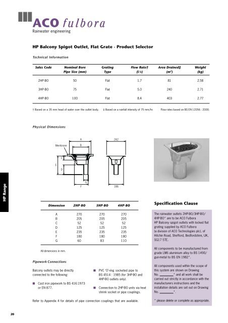 HP Range 20 ACO fulbora R