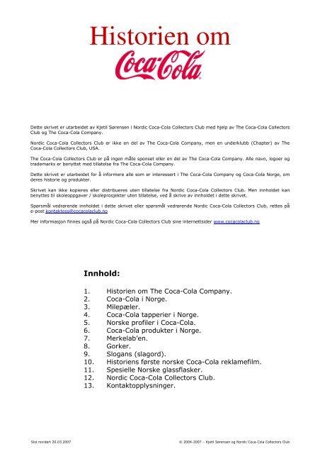 Cola Smaker Rundt Om I Verden Coca Cola – Dreamworld
