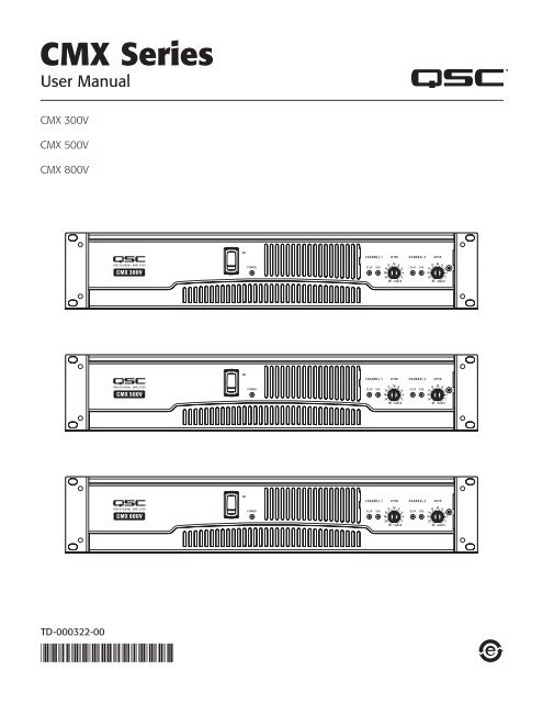 CMX Series - QSC Audio Products