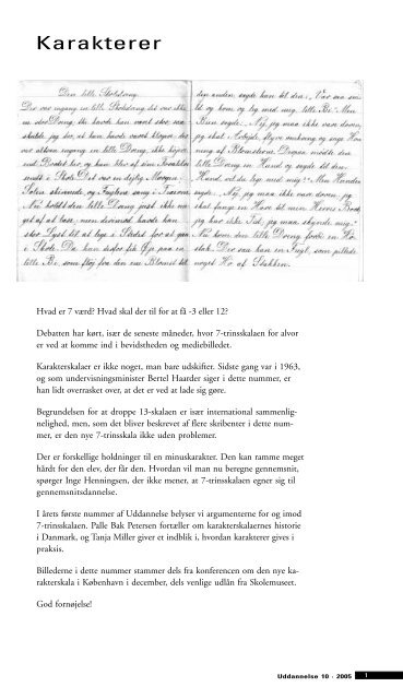 Karakterer - Undervisningsministeriet