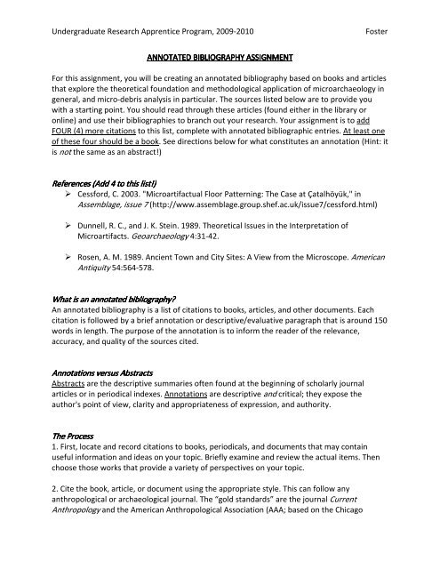 What Is An Annotated Bibliography MicroCommons