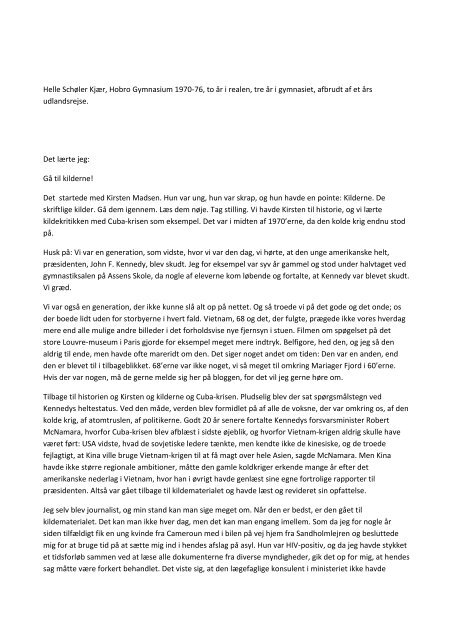 Helle Schøler Kjær, journalist ved DR2