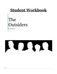 The Outsiders Chapters 5 & 6 Questions & Vocabulary