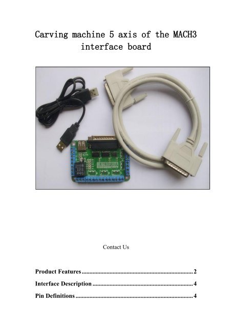 5 axis of the MACH3 interface board.pdf - SainSmart SainSmart