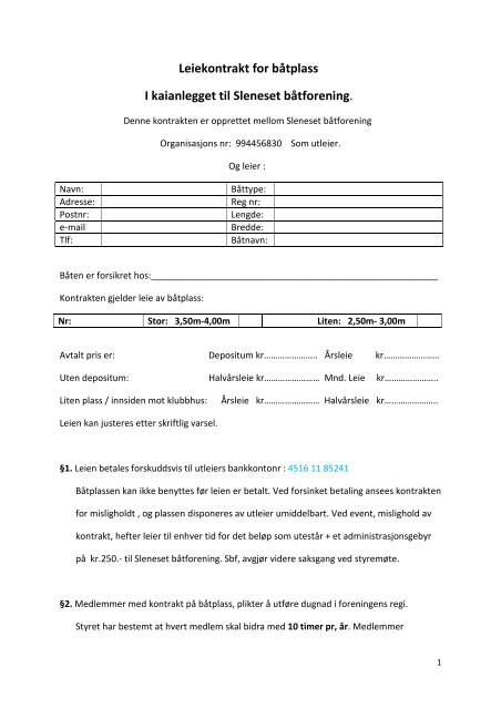Oppsigelse av leiekontrakt pdf