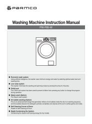 Washing Machine Instruction Manual - Castel Daewoo