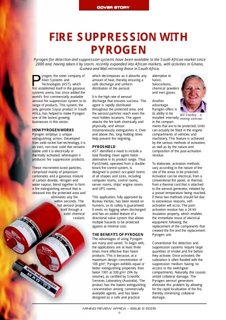 FIRE SUPPRESSION WITH PYROGEN