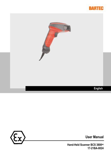 User Manual Handheld Scanner BCS 3800ex