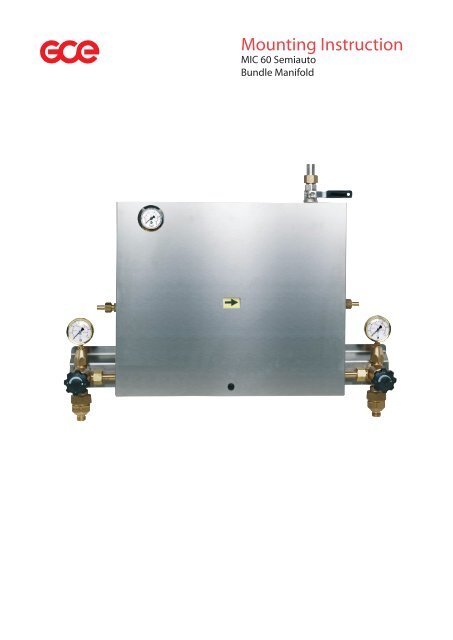 Mounting Instruction - GCE - Gas Control Equipment