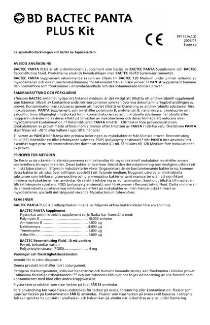 BACTEC PANTA PLUS Kit - BD