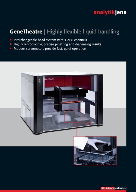 Genetheatre | Highly flexible liquid handling - Analytik Jena AG