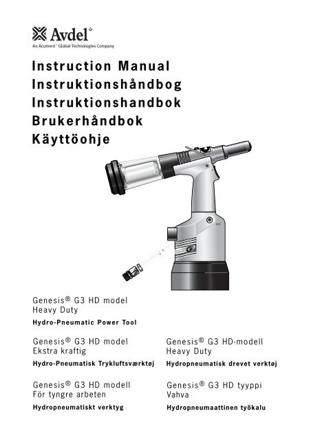 AVDEL GENESIS G4 HD HEAVY DUTY INSTRUCTION MANUAL Pdf, 48% OFF
