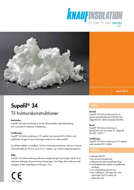 Supafil Frame 34 - Knauf Insulation