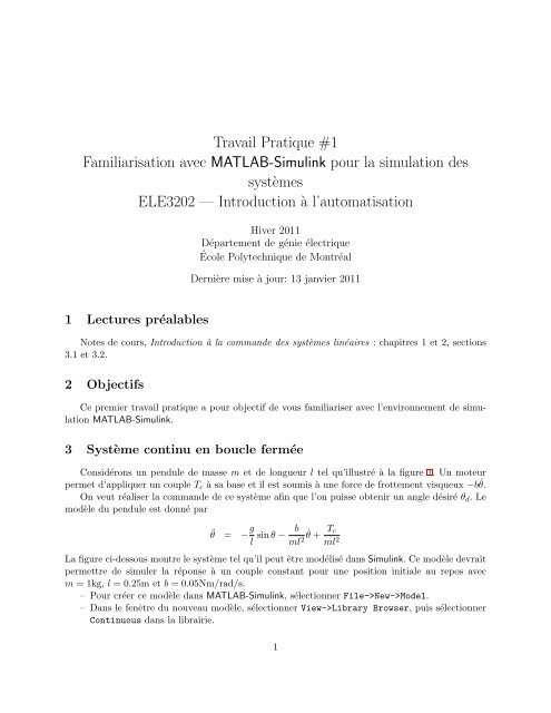 Débuter avec matlab - ENT