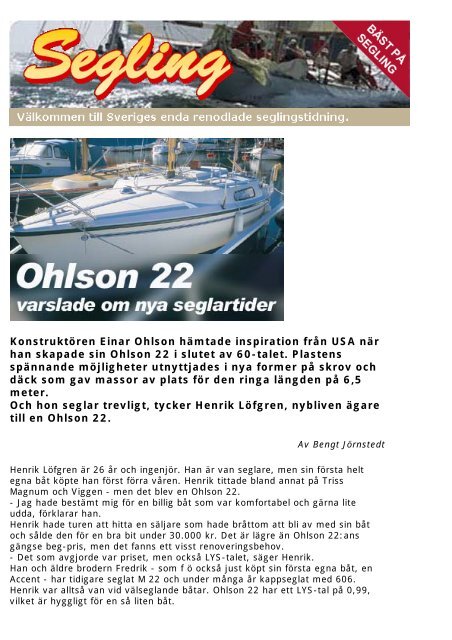 Ohlson 22 - Maringuiden