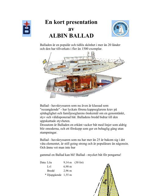 En kort presentation av ALBIN BALLAD - Balladklubben