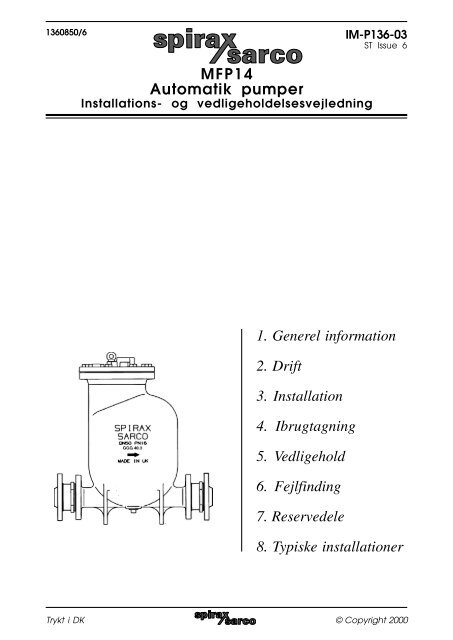 MFP14, MFP14S and MFP14SS Automatic Pumps - Spirax Sarco