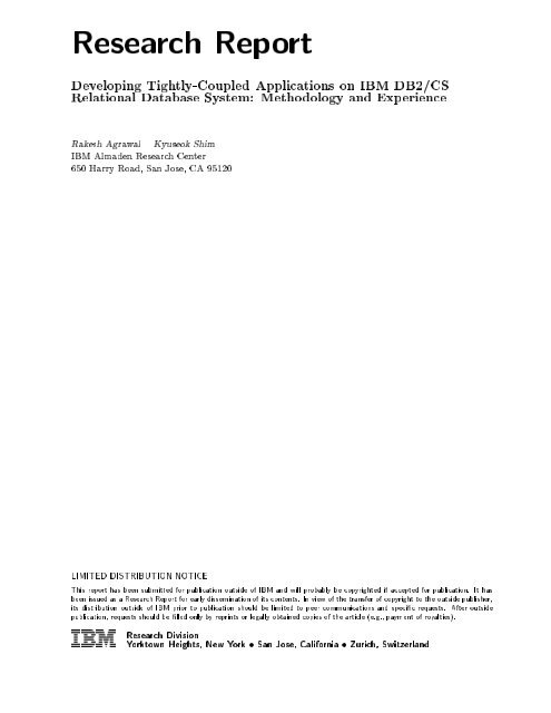 Developing Tightly Coupled Applications On Ibm Db2cs Relational 7323