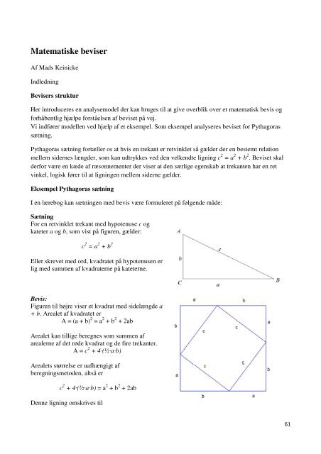 Matematiske beviser - Uvmat