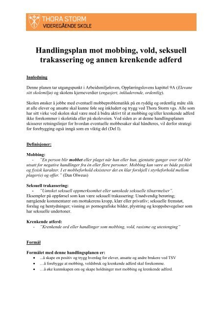 Eksempelpaaskolenshandlingsplan