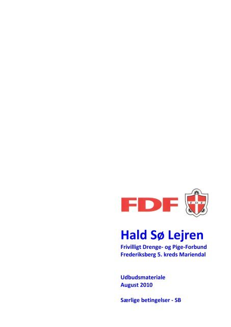 Hald Sø Lejren - FDF F5 Mariendal Hald Sø Lejren - FDF F5 Mariendal