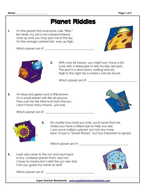 Funny Riddles About Planets