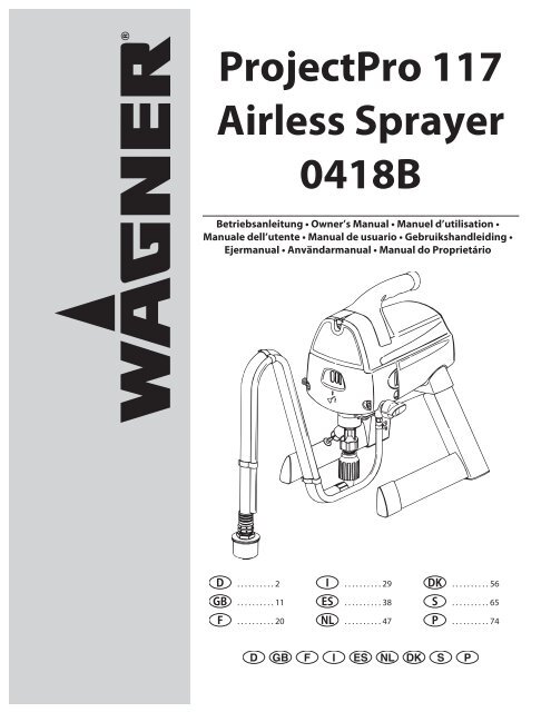 WAGNER Project Pro 117 - 0418B - Verfspuit