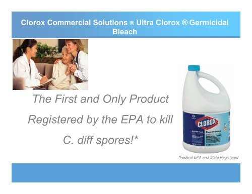 Clorox - Presentation - Myers Supply & Chemical