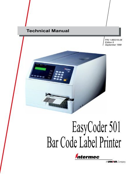 Intermec EasyCoder 501 ? Technical Manual