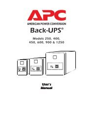 APC Smart-UPS SC 1500 SC1500 User's Manual - ExcessUPS