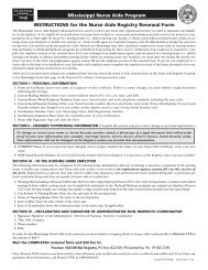 Nurse Aide Registry Renewal Form - Pearson VUE