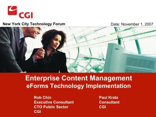 Enterprise Content Management eForms Technology Implementation