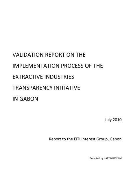 Gabon Validation Report - EITI