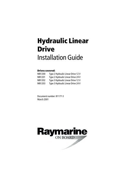 Hydraulic Linear Drive Installation Guide - Busse Yachtshop