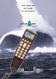 SAILOR COMPACT VHF RT2048 VHF Simplex/ Semiduplex ...