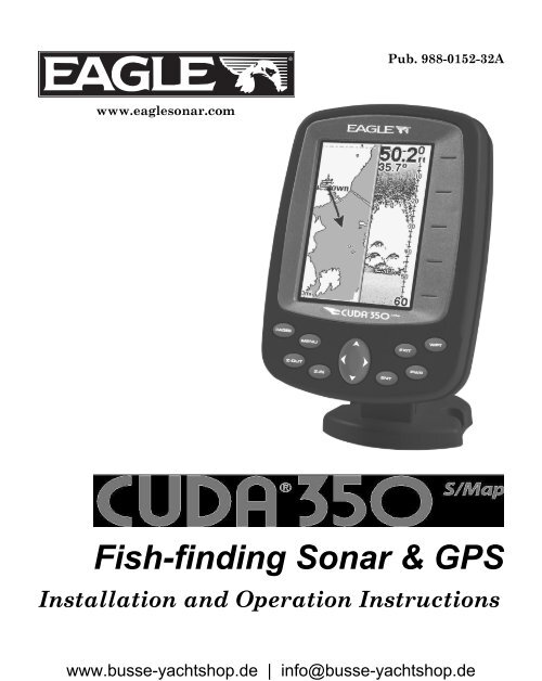 CUDA 350 S/Map Manual - Busse Yachtshop