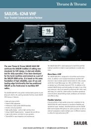 SAILOR COMPACT VHF RT2048 VHF Simplex/ Semiduplex ...