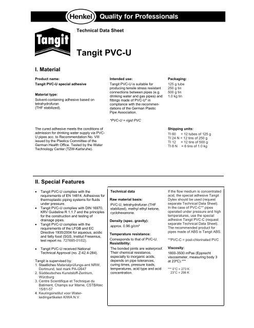 Tangit PVC-U - Henkel
