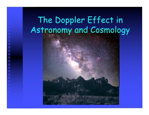 Doppler effect lecture slides