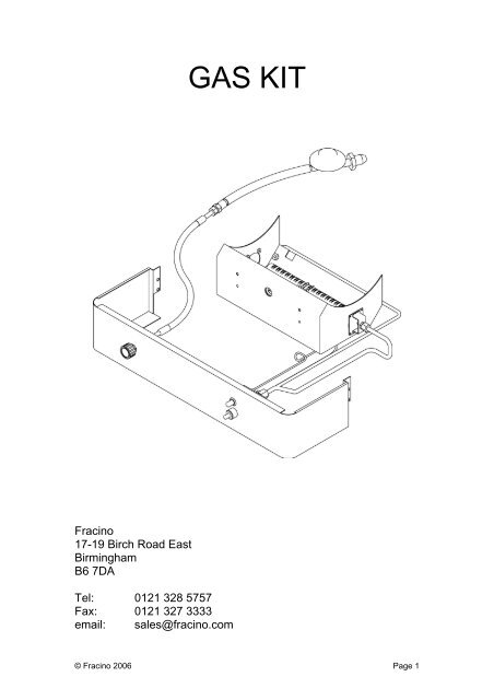 Gas Spare Parts - Fracino