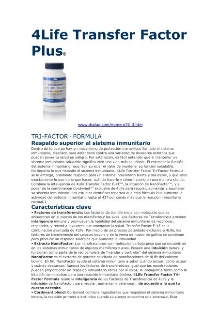 4Life Transfer Factor Plus