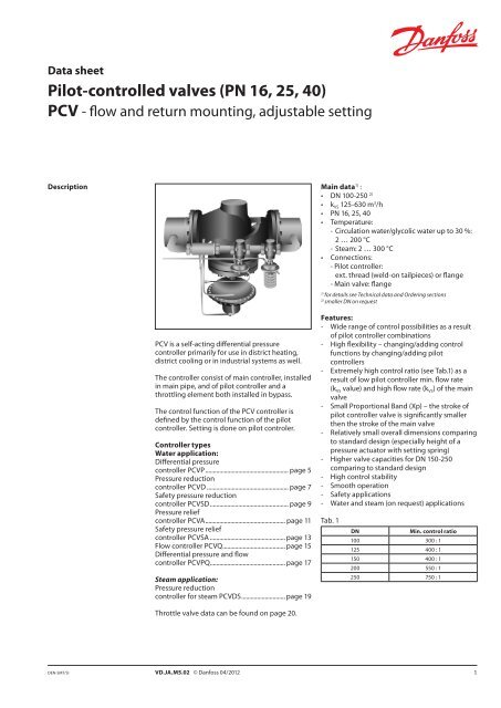 View data sheet - Danfoss.com