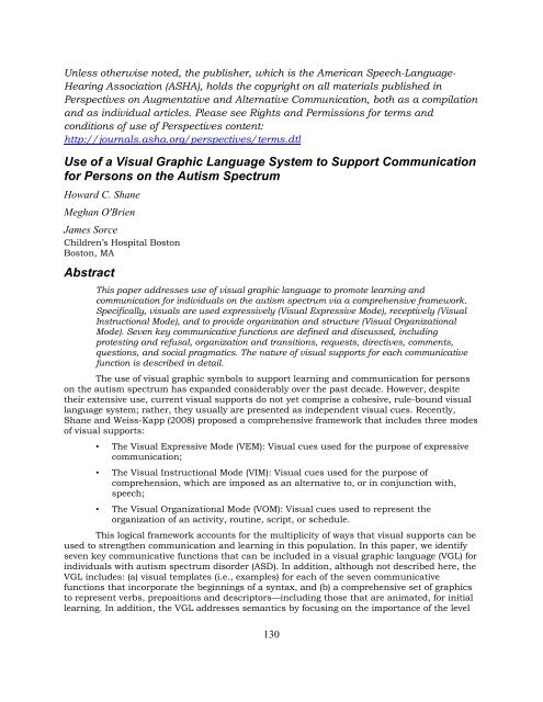 Use of a Visual Graphic Language System to Support ...