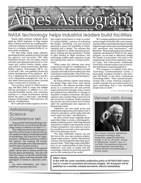 NASA technology helps industrial leaders build facilities